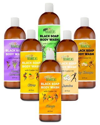 Garvey Nation | Afro Botanicals Black Soap Body Wash - Buy Black Movement